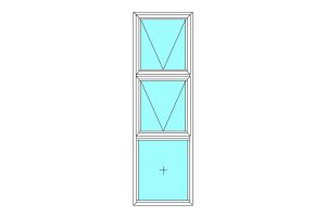 Aluminium Window Top Hung Full Pane Window 1800mm x 1500mm