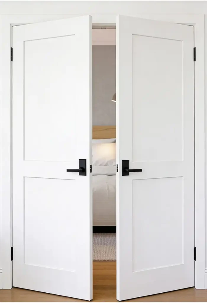 Supawood Double Interior Doors – 2 Panel Shaker – 1626 x 2332mm