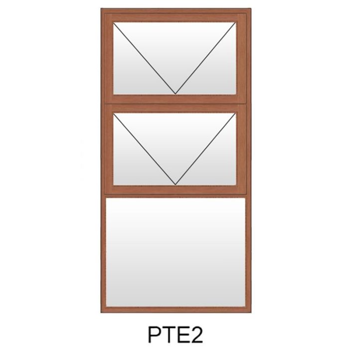 Buy Meranti Top Hung Full Pane Wooden Window 900 x 1800